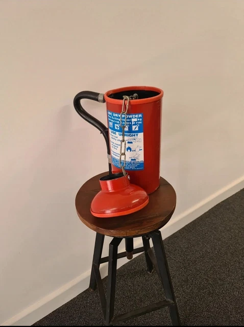 UPCYCLED RED ABC Dry Powder Fire Extinguisher £28.00 - PicClick UK
