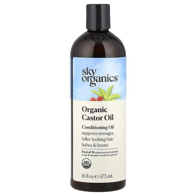 SKY ORGANICS, ORGANIC Castor Oil, Conditioning Oil, 16 fl oz (473 ml) £ ...