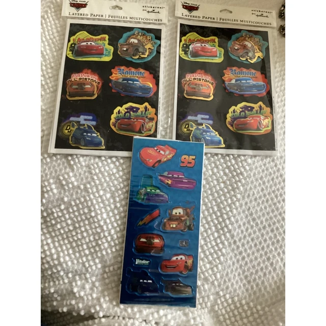DISNEY PIXAR CARS 3D Layered Paper Stickers & Vinyl Stickers Lot £9.16 ...