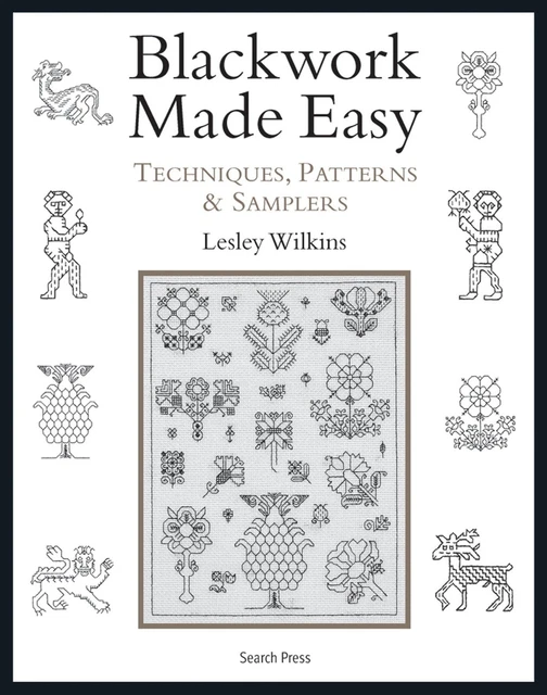 BLACKWORK MADE EASY: Techniques, Patterns & Samplers by Wilkins £41.36 ...
