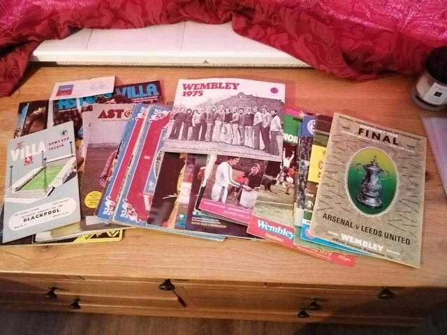 ASTON VILLA FOOTBALL programmes £31.92 - PicClick UK