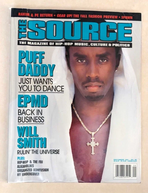 THE SOURCE MAGAZINE #96 September 1997 Puff Daddy EPMD Rakim Will Smith ...