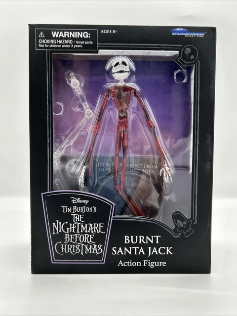 DISNEY THE NIGHTMARE Before Christmas Burnt Santa Jack Skellington ...