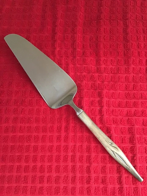 VINTAGE WALLACE PIE/CAKE Server Sterling Silver Handle Stainless Steel ...