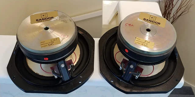 BANDOR VINTAGE LOUDSPEAKERS (Bass) Quantity 2 £48.00 - PicClick UK