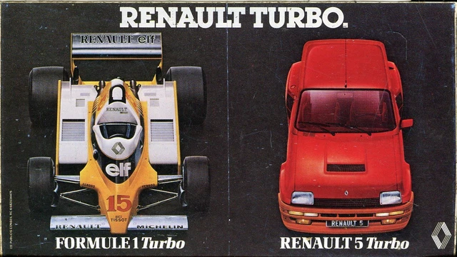 RENAULT 5 TURBO & F1 Turbo original sticker autocollant adhesivo ...