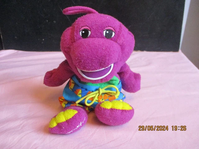 BARNEY BATH TIME Plush Stuffed Soft Toy Doll Fisher Price Mattel 2001 £ ...