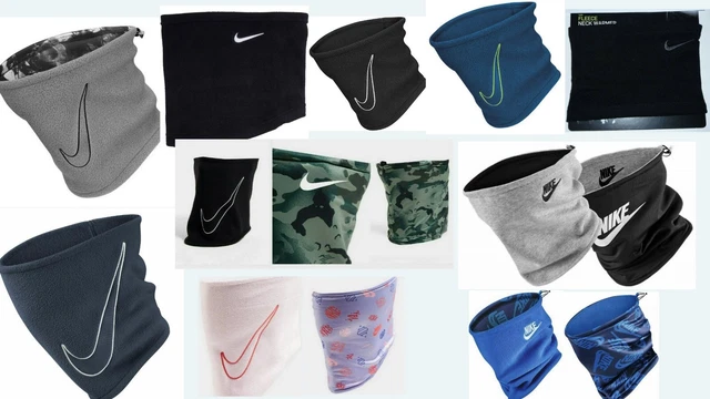 NIKE CLUB NECK Warmer Adults Reversible Ticks Fleece Snood Football ...