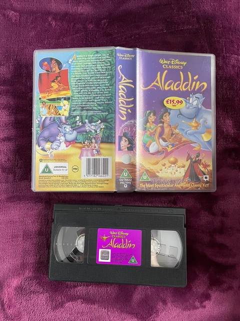 WALT DISNEY ALADDIN (VHS) £0.99 - PicClick UK