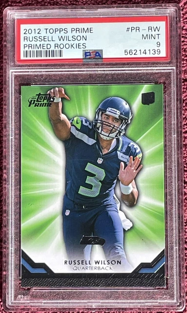 2012 TOPPS PRIME Russell Wilson PRIMED ROOKIES PSA 9 RC Steelers FHOF ...
