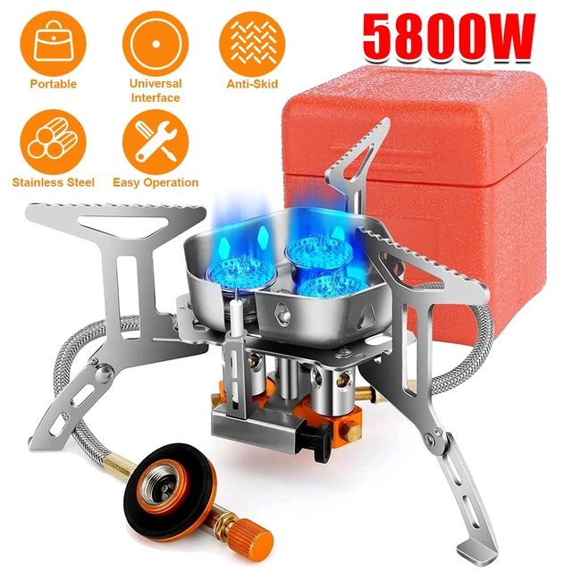 OUTDOOR PICNIC STOVE Picnic Gas Burner Portable Hiking Mini Cooker ...