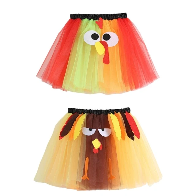 THANKSGIVING TURKEY TUTUS Skirt Turkey Costume Women,Running Tutus Skirt Gift £9.66 - PicClick UK