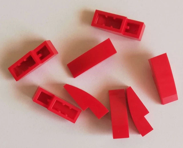 LEGO 8X BRICK Curvo Slope Inclinato 3x1 ROSSO 50950 Sped Gratis Su ...