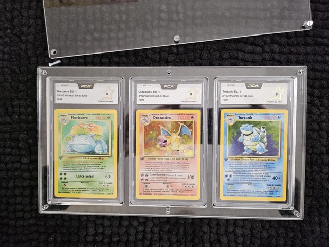 CARTE POKÉMON DRACAUFEU Tortank Florizarre Wizards Set De Base Ed1 FR ...