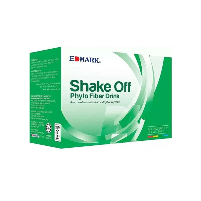 SHAKE OFF EDMARK Phyto Fiber Pandan (12 sachets) Colon Detox ...