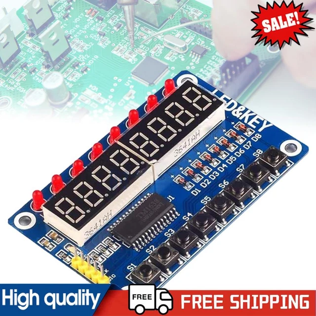 TM1637/TM1638/MAX7219 4/8 DIGIT Tubes Digital LED Display Modules for Arduino $11.98 - PicClick AU