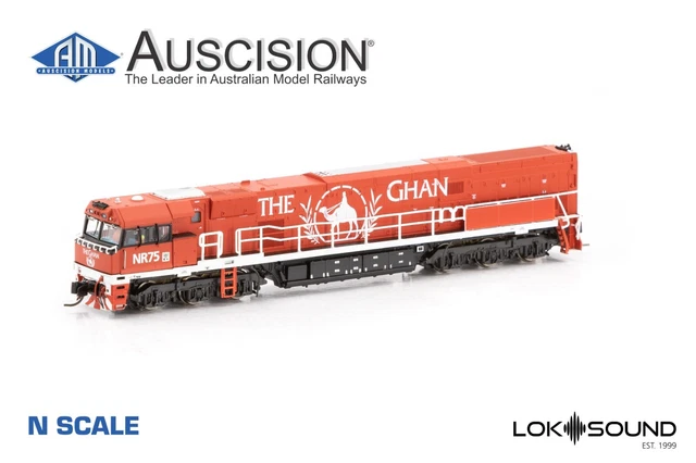 AUSCISION (NNR-13S) NR75 The Ghan MK2 - Red/White - N Scale DCC £218.18 ...
