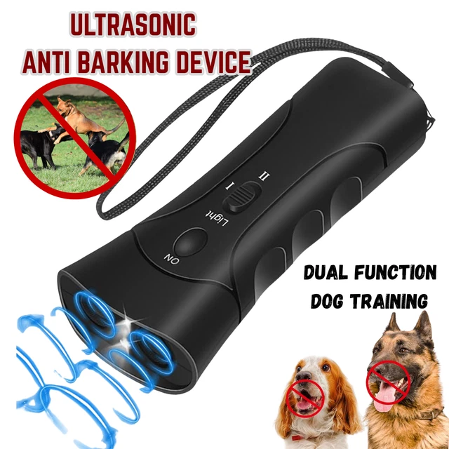 DOG ANTI BARK Device Ultrasonic Dog Barking Control Stop Repeller Tool ...
