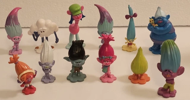 DREAMWORKS TROLLS MY Busy Books mini figures (only figurines, no book ...
