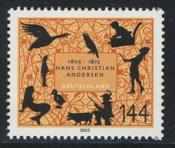 2453 HANS CHRISTIAN Andersen NASSKLEBEND, postfrisch ** EUR 2,30 ...