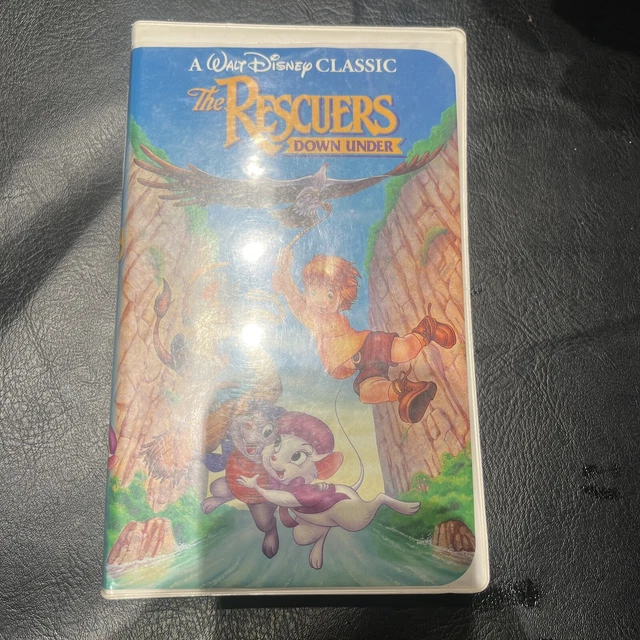 THE RESCUERS DOWN Under VHS 1992 Walt Disneys Black Diamond Classic ...