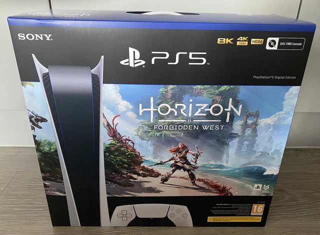 Sony Playstation 5 Ps5 Digital Edition Console Horizon Forbidden
