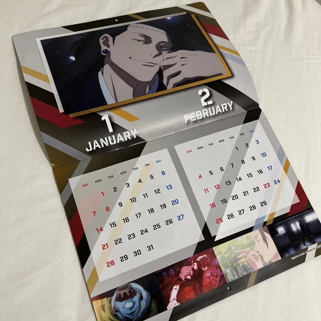 NEW 2024 JUJUTSU Kaisen X Kura Sushi Collab Calendar JJK Geto Mahito ...