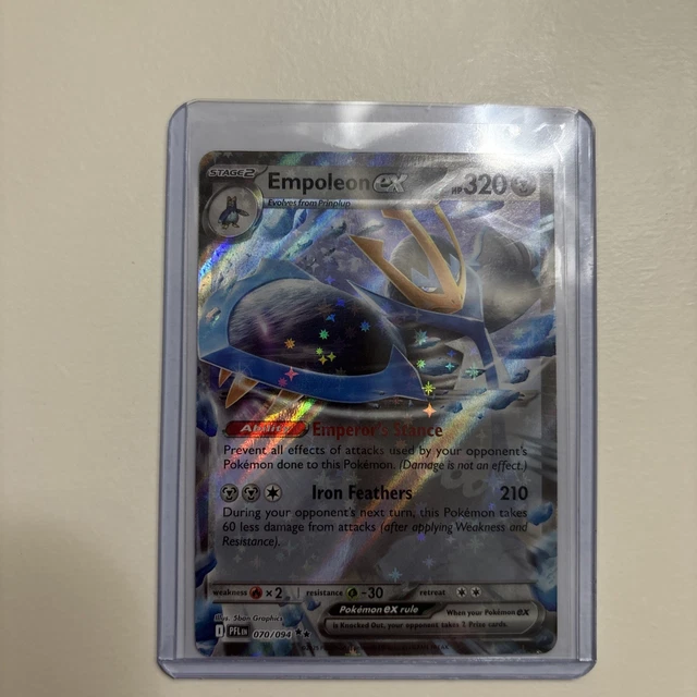 POKÉMON PHANTASMAL FLAMES Empoleon ex Stage 2 Double Rare HoloFoil #070 ...