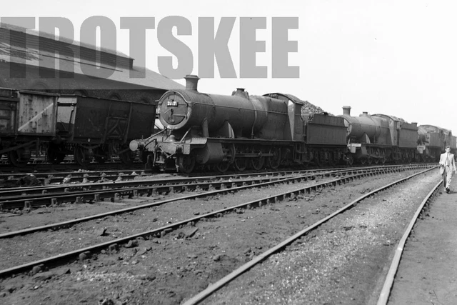 LARGER NEGATIVE BR British Railways Steam Loco 2817 Class 2800 Chester ...