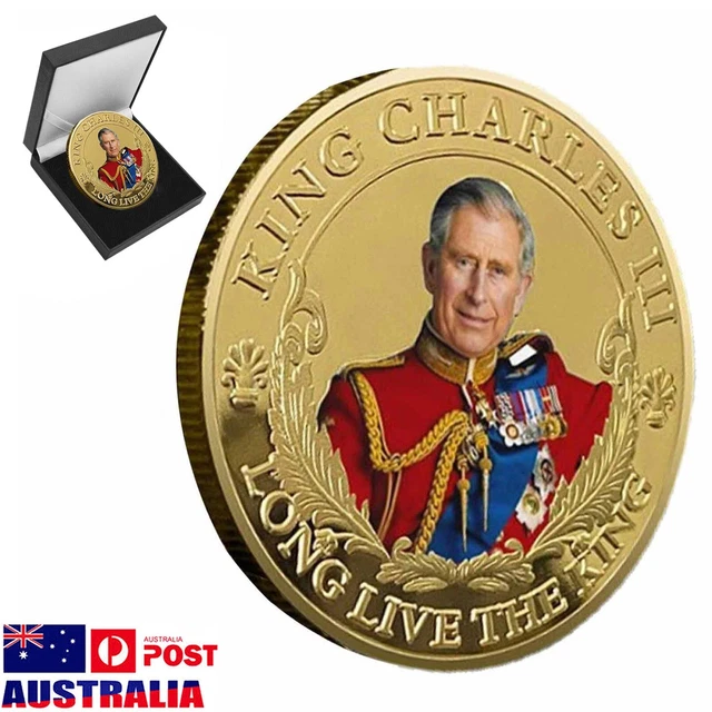 KING CHARLES III Metal Commemorative Coin British Royal Challenge Coins ...