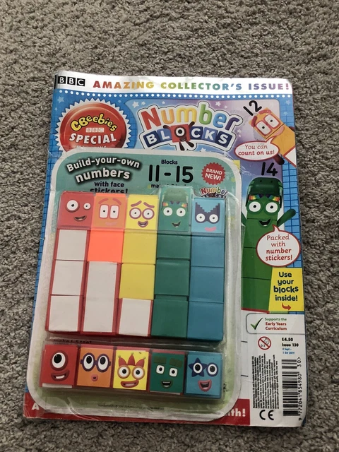 CBEEBIES NUMBERBLOCKS MAGAZINE Build Numbers 11-15 issue 130 ...