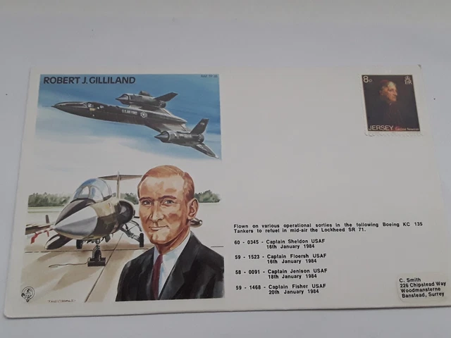 RAF TEST PILOT ROBERT J. GILLILAND COVER No. TP38 with insert £1.99 ...