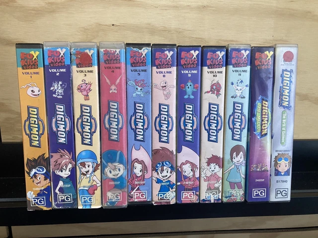 DIGIMON DIGITAL MONSTERS VHS Video Lot X 11 Tapes Kids Cartoons Movies ...