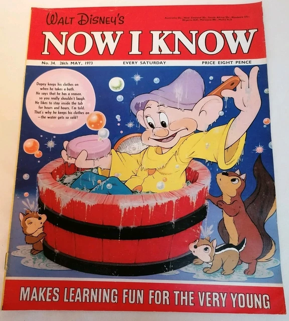 MAGAZINE - VINTAGE Magazine Walt Disney's Now I Know No. 34 26th May ...