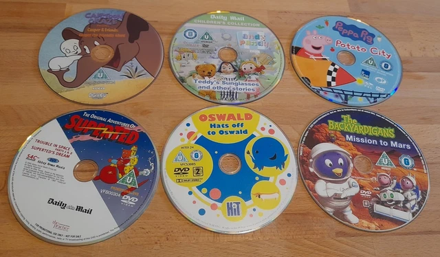 DVD BUNDLE: CASPER, Peppa Pig, SuperTed, Pingu, Winnie the Pooh,Bolt ...
