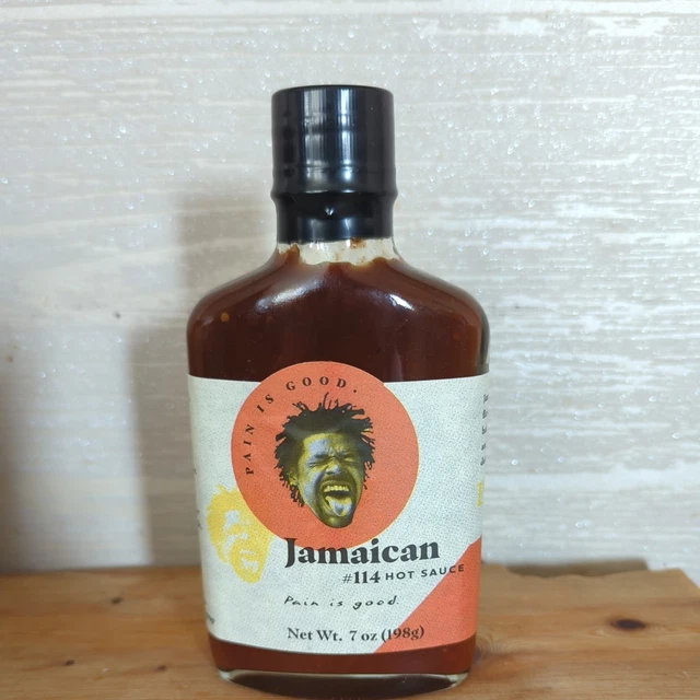 JAMAICAN SAUCE PAIN Is Good Batch 114 Habanero Jerk Spicy 198g Half ...
