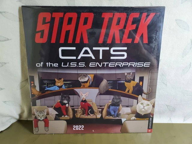 STAR TREK CATS Of The U.S.S. Enterprise 2022 Wall Calendar £3.14 ...