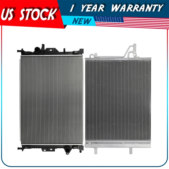 RADIATOR AND AC Condenser Kit For 2015-2018 Ford Focus Aluminum ...