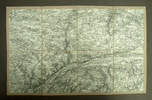 PLAN REGION AND Town D'Ancenis map geographic old Of 19eme Century £51. ...