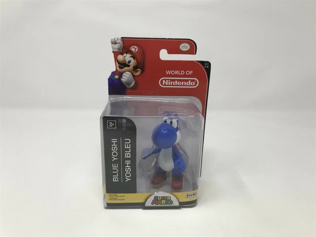 BLUE YOSHI WORLD of Nintendo Super Mario Bros 2.5" Figure Jakks Pacific ...