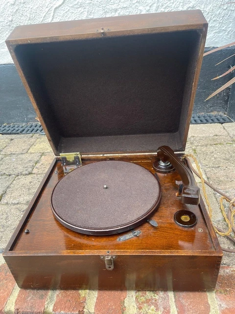HMV MANUAL 78RPM Record Player Late 1930s with Marconi Pick-Up – Boxed ...
