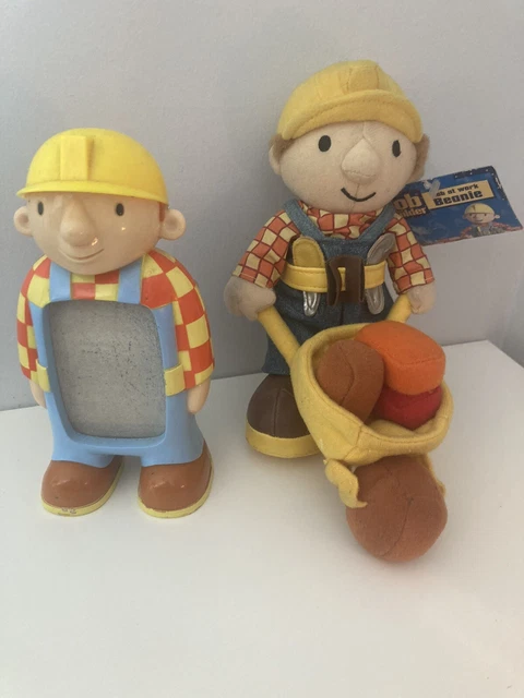 2X BOB THE Builder Soft Toys Plush 8” 2008 Beanie 2008 £10.00 - PicClick UK