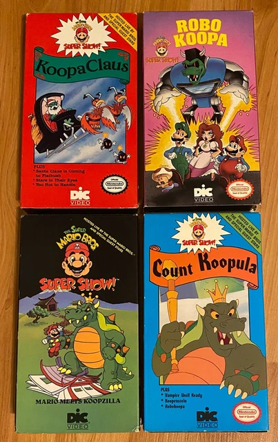 SUPER MARIO BROS. Super Show VHS Count Koopula Robo Koopa Claus ...