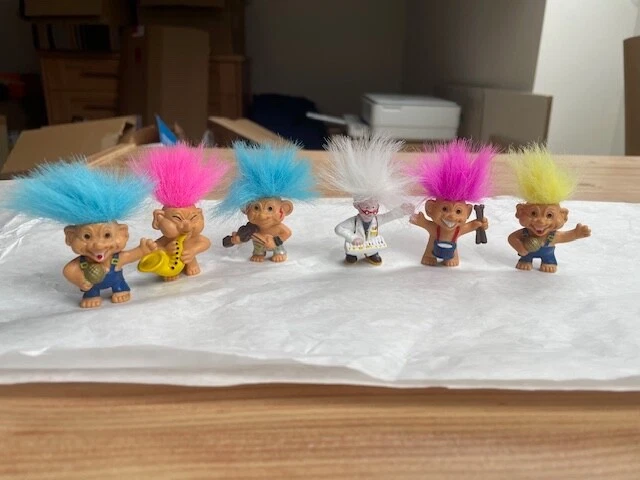 VINTAGE RETRO WEETABIX WEETOS Mini Troll Pencil Topper Figures x 6 £11. ...