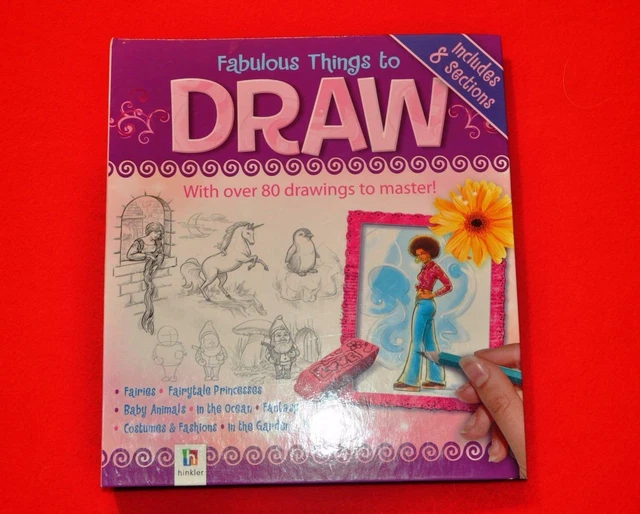 FABULOUS THINGS TO Draw 8 Sections Fairies Princesses Baby Animals ...