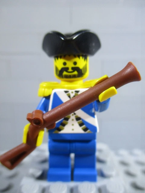 LEGO PIRATES MINIFIGURE Imperial Soldier Bluecoat British Musket ...