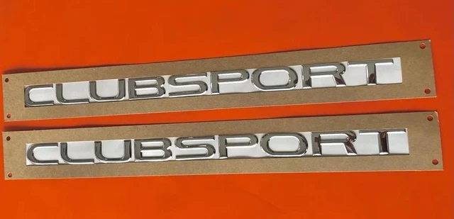 HSV VE VF Clubsport Chrome Badge FOR VE VF CLUBSPORT X2 badges $89.99 ...