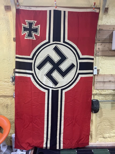 LARGE GERMAN WWII Captured Wall Flag WW2 $199.00 - PicClick