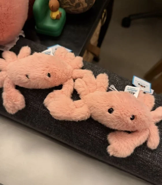 JELLYCAT CRAB CUTE Seafood Soft Toy Brand New with Label Comes with ...