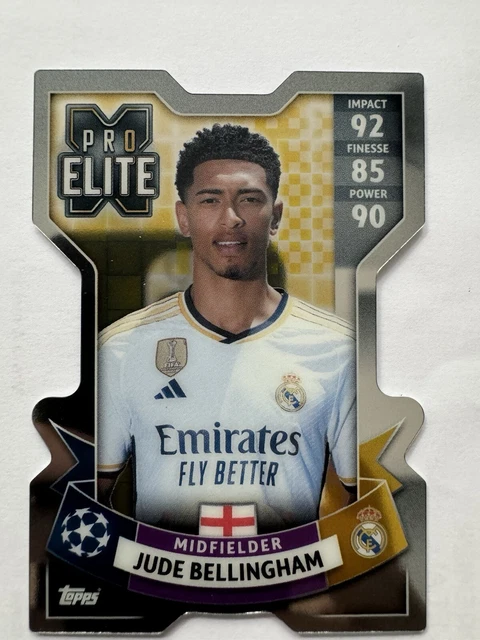MATCH ATTAX EXTRA 2024 23/24 Chrome X Pro Elite Jude Bellingham #266 ...